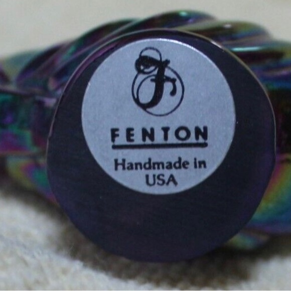 Fenton | Other | Fenton Amethyst Iridescent Carnival Glass Mini ...
